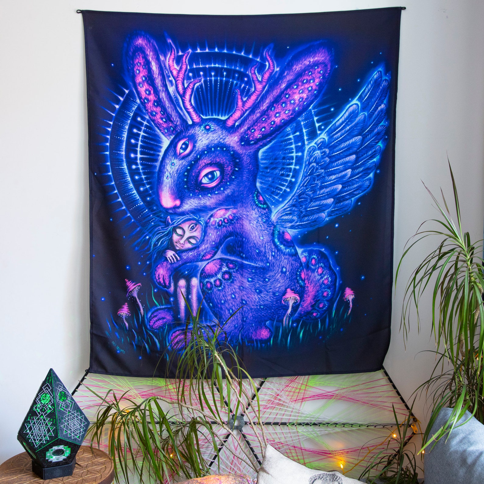 Magic Forest Gobelin Animal Tapestry Rabbit Backdrop - Etsy