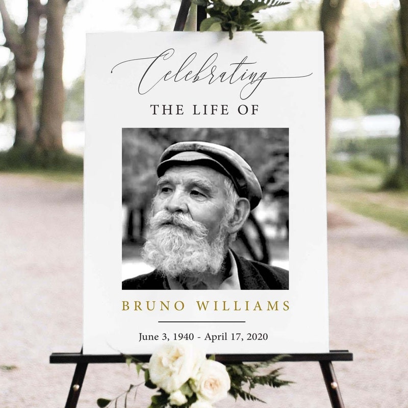 Funeral Welcome and Program Template - Etsy