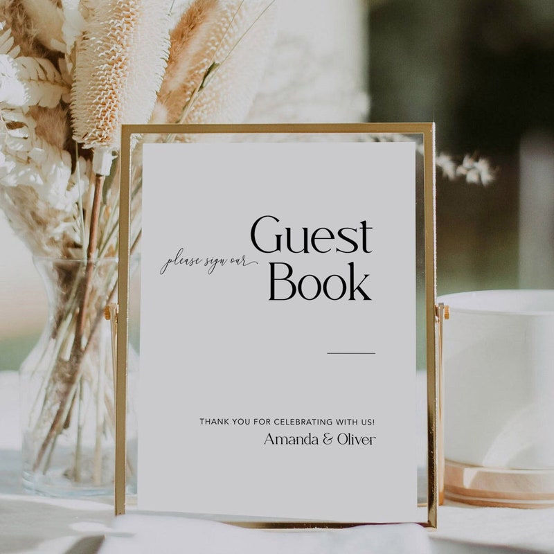 Guest Book Sign - Etsy