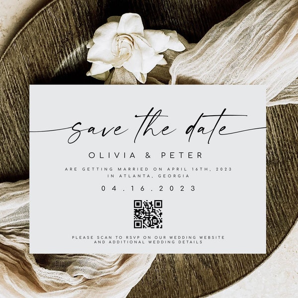 Wedding Remember the Date Card - Etsy