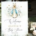 Peter Rabbit Baby Shower Welcome Sign Editable Baby Shower - Etsy
