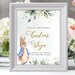 Peter Rabbit Custom Sign Blue Bunny Table Sign Create Any Sign ...