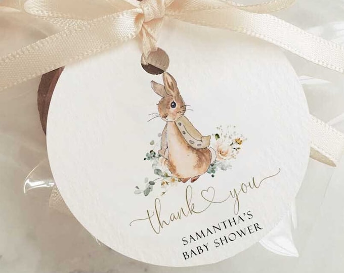 Personalized Peter Rabbit Baby Shower Stickers, Peter Rabbit Theme Baby ...
