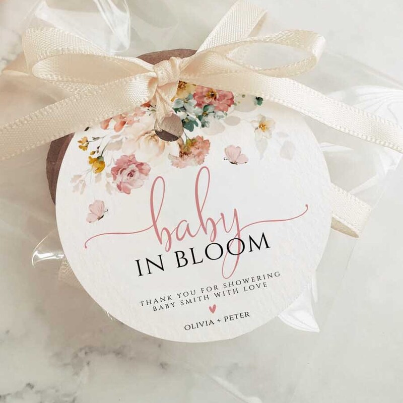 Baby in Bloom Tags - Etsy