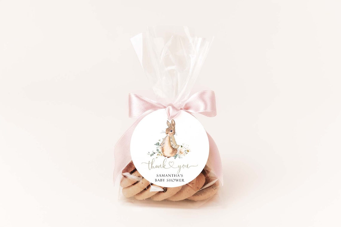 EDITABLE Peter Rabbit Favor Tag Peter Rabbit Baby Shower - Etsy