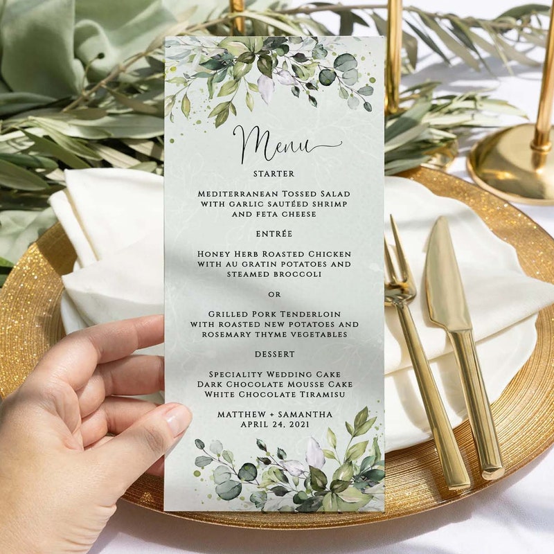 Rustic Menu - Etsy