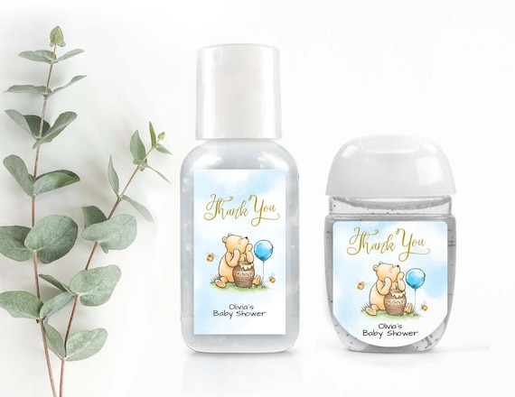 Editable Winnie the Pooh Hand Sanitizer Label Share Love Stop - Etsy