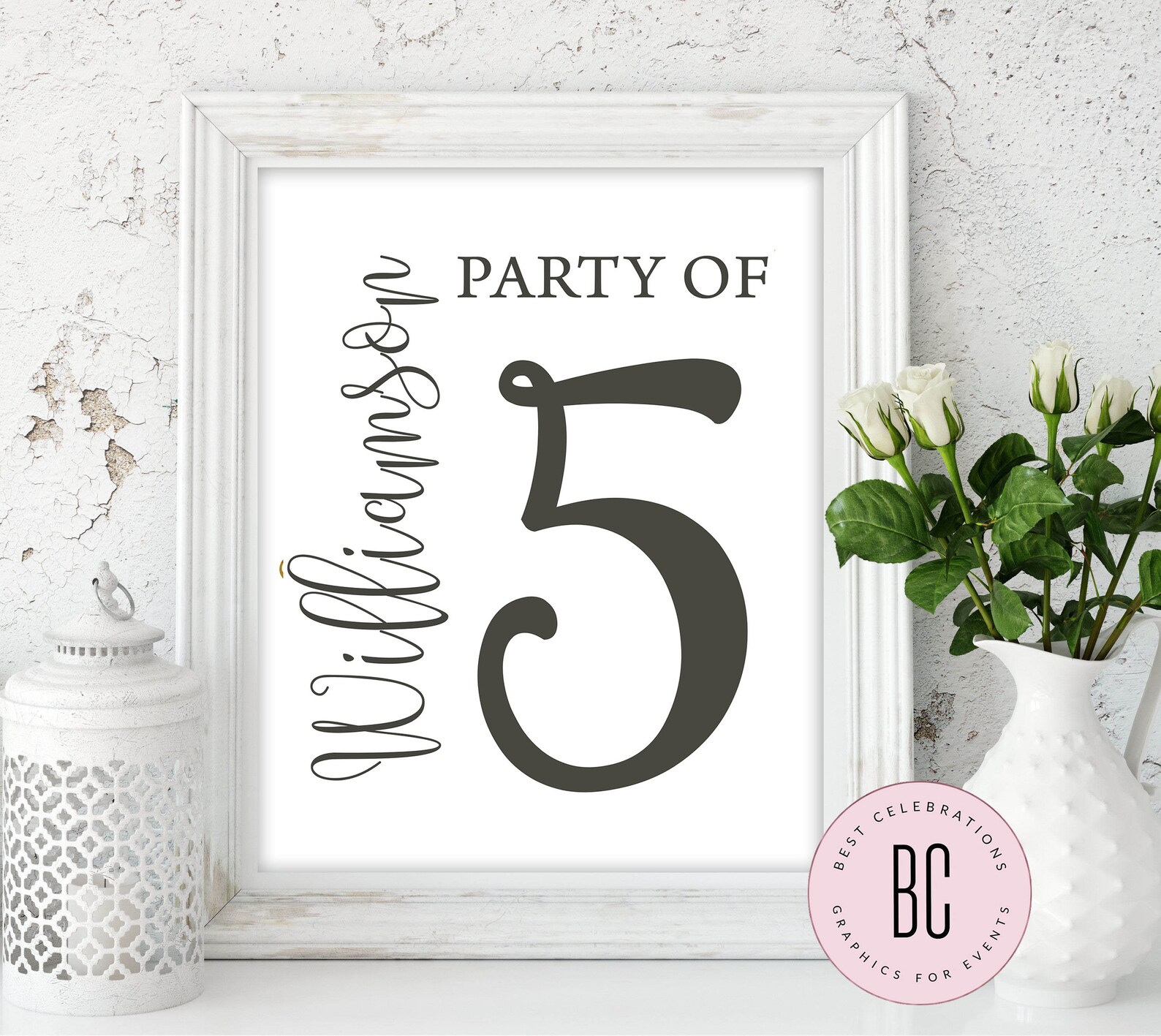 Family Party of Printable-family Sign-custom Family | Etsy