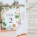 Safari Animals Table Number Template: Jungle Baby Shower (digital ...