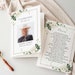 Floral Funeral Program Template: Celebration of Life (digital Download ...