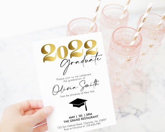 2022 Graduation Invitations Templates