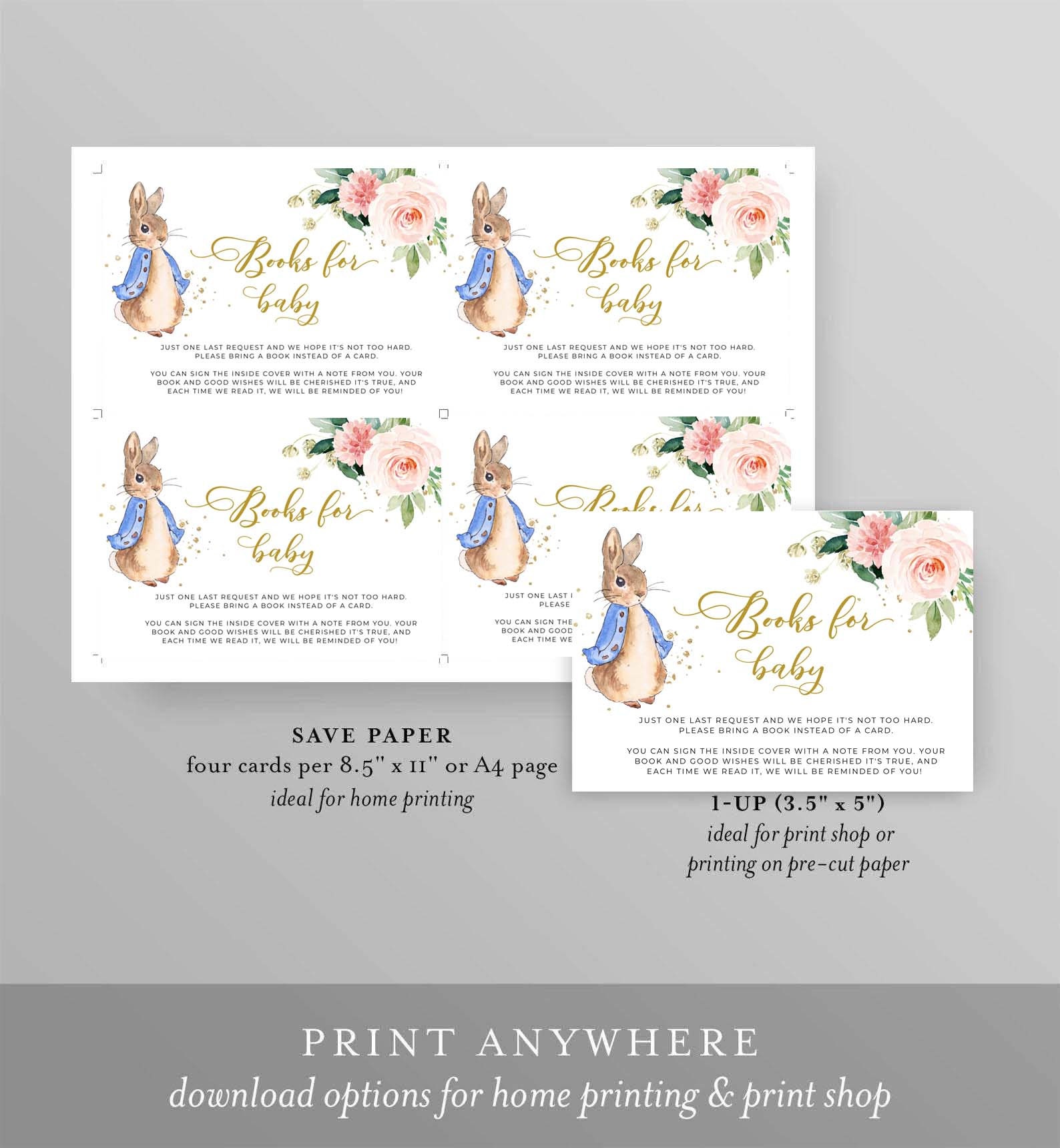 Peter Rabbit Books for Baby Template Peter Rabbit Book | Etsy