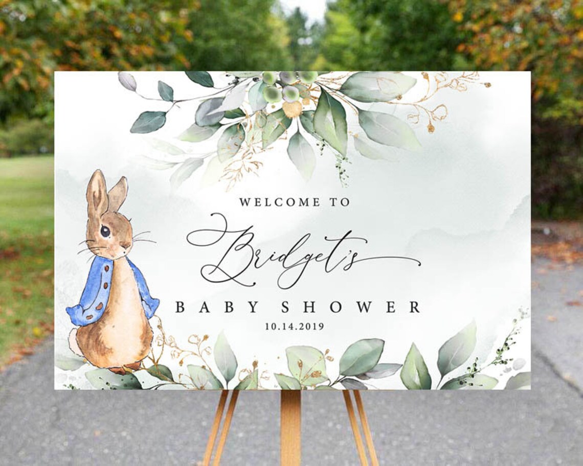 Peter Rabbit Party Peter Rabbit Welcome Sign Peter Rabbit - Etsy