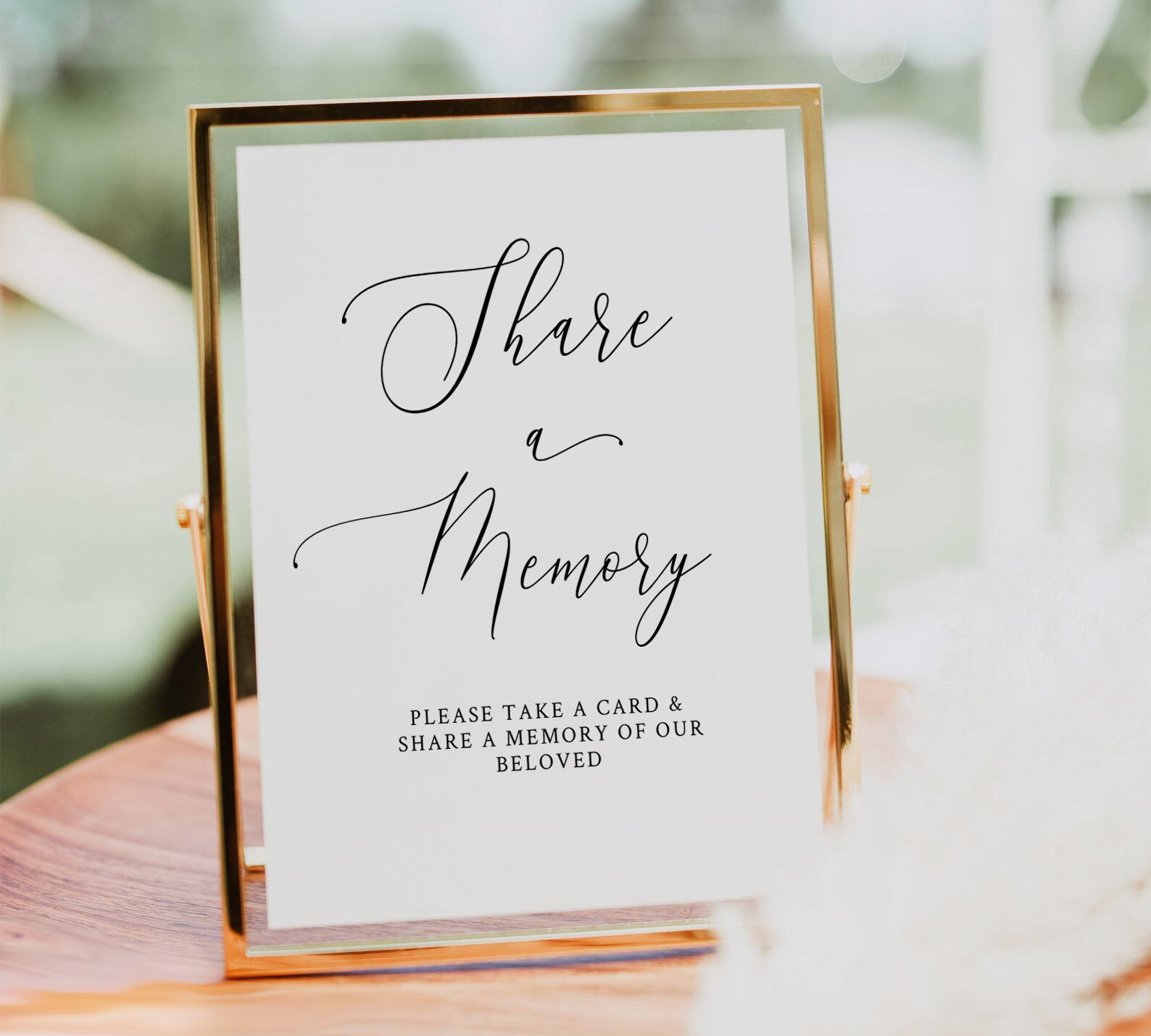 Funeral Share a Memory Sign & Cards Photo Share A Memory Set | Etsy Canada