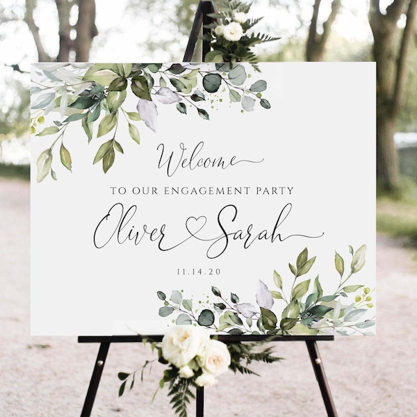 Engagement Welcome Sign - Etsy