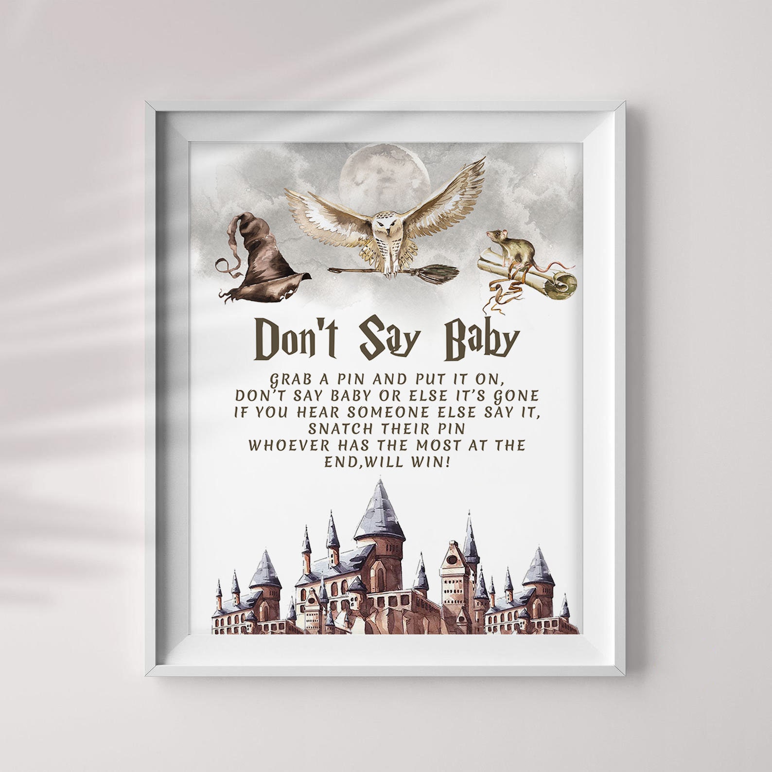 Stationery Printable Baby Shower Signs Template Wizard Baby Shower ...