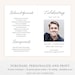 Editable Funeral Program Template: Celebration of Life (digital ...