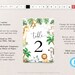 Safari Animals Table Number Template Gender Neutral Wild One - Etsy