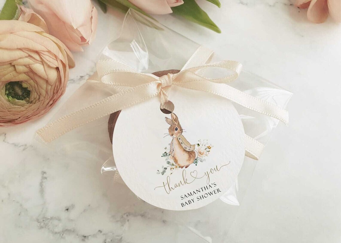 EDITABLE Peter Rabbit Favor Tag Peter Rabbit Baby Shower - Etsy