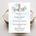Peter Rabbit Menu Template, Menu Card Template, Baby Shower Menu ...