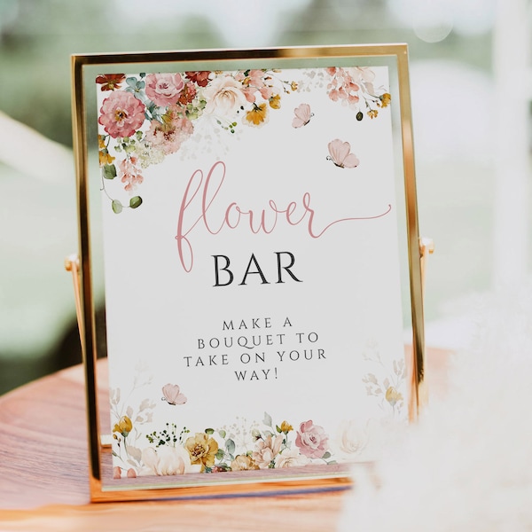 Flower Bar Sign - Etsy