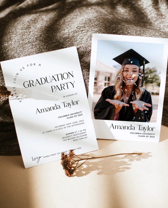 Graduation Invitation Insert Template