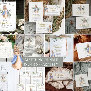 Peter Rabbit Water Bottle Label Template, Peter Rabbit Baby Shower ...