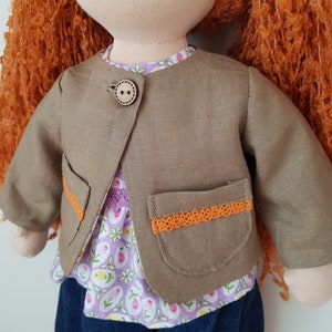 Doll Jacket Pdf Pattern & Tutorial - Doll Clothing Tutorial - DIY Doll ...