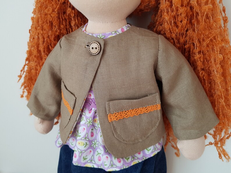 Doll Jacket Pdf Pattern & Tutorial Doll Clothing Tutorial | Etsy