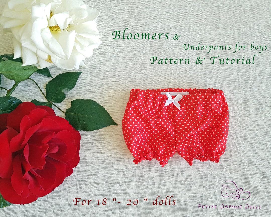 PDF Sewing Pattern & Tutorial - Doll Bloomers / Underpants Pattern ...