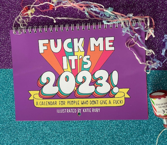 Fuck Me Its 2023 A5 Double Page Wall Calendar Etsy 
