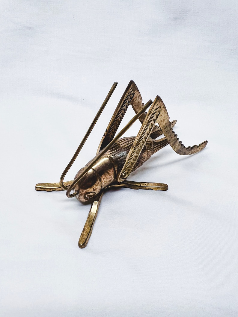 Vintage Metal Grasshopper - Etsy