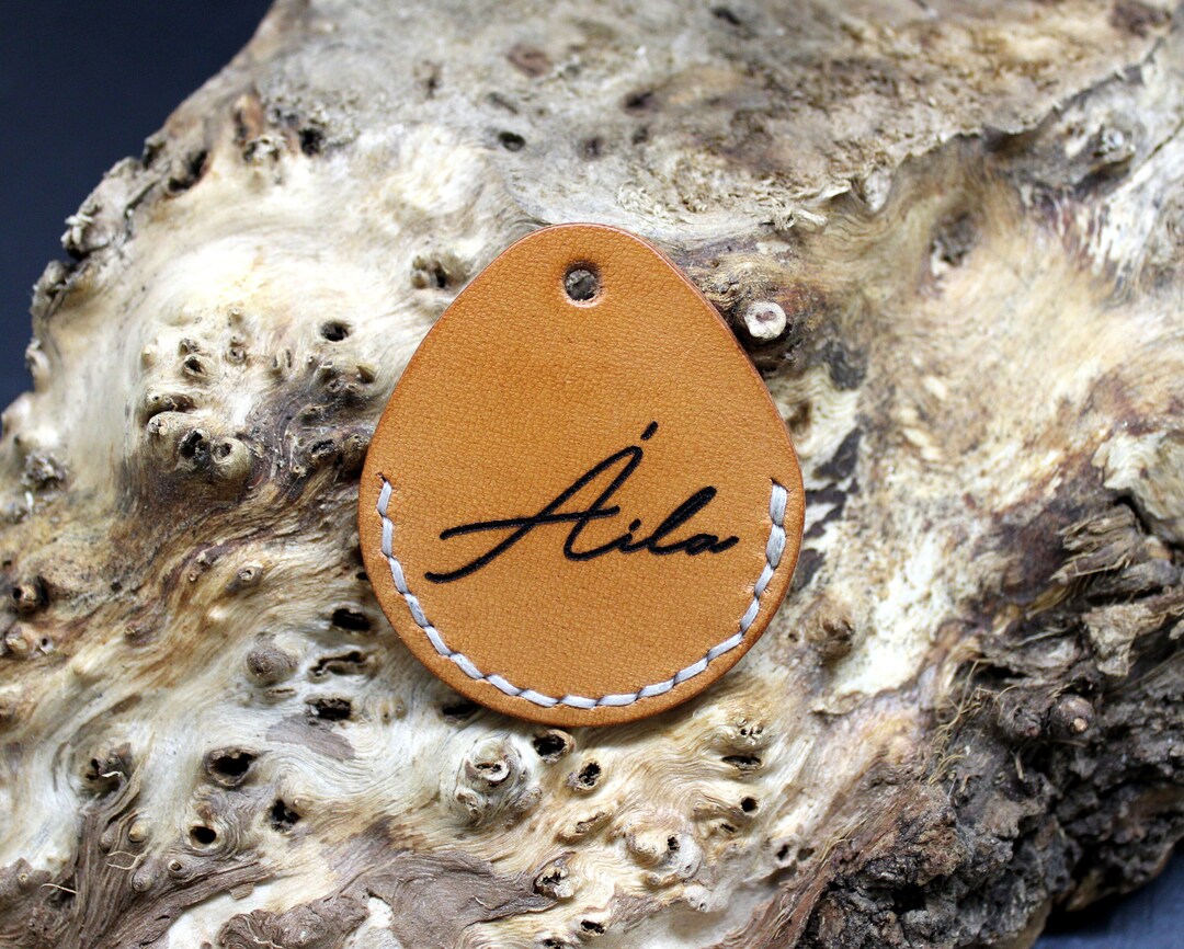 Dog Tag Case Bag Made of Leather, Tax Stamp, Dog Name Tag, Leather ...