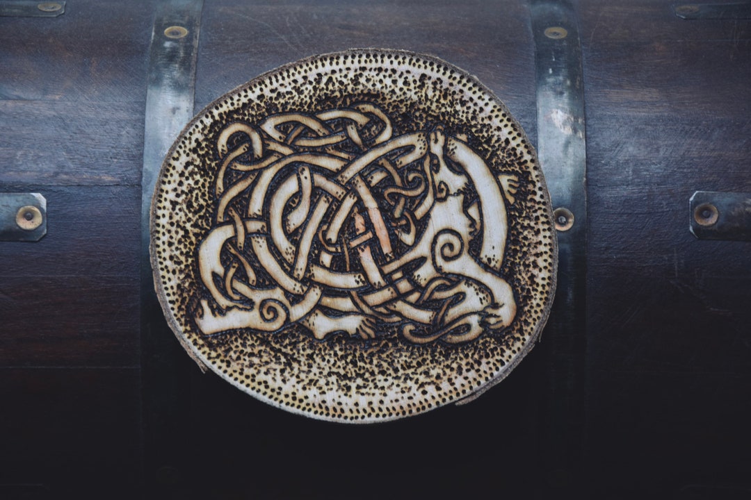 Viking Altar Tile Jelling Style Altar Tile Power Animal - Etsy