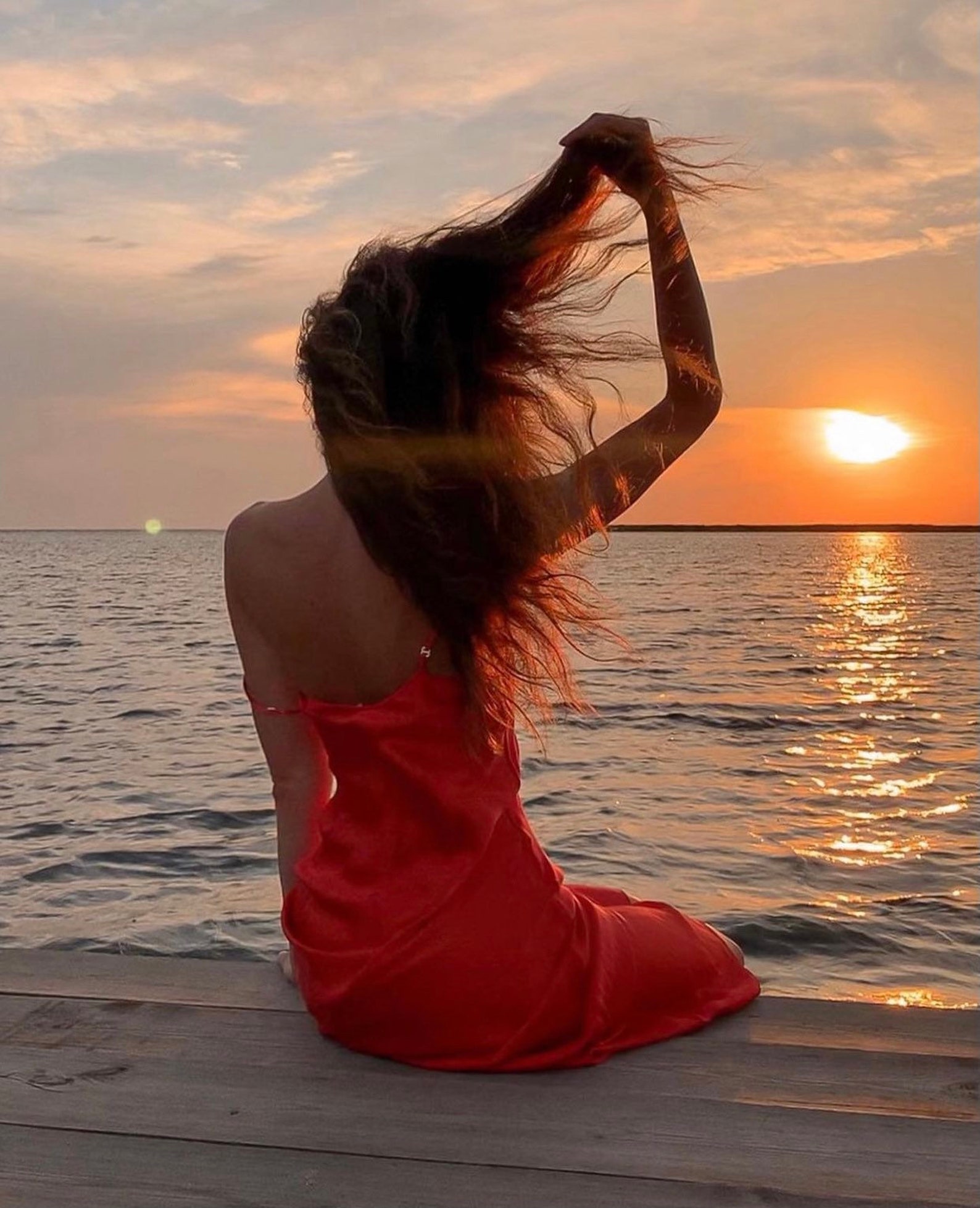 V Neck Silk Slip Dress Midi In Red 100 Silk Dress Red Silk Etsy