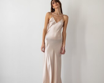 Silk Maxi Dress - Etsy