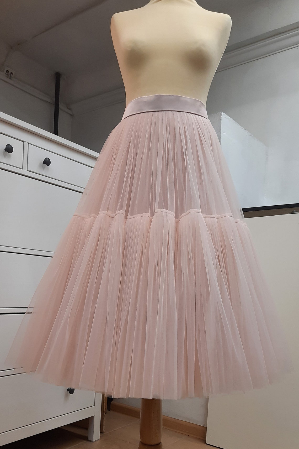 Falda de tul con volantes / falda escalonada / falda de tul | Etsy