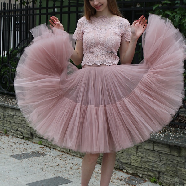 Layered Tulle Skirt - Etsy