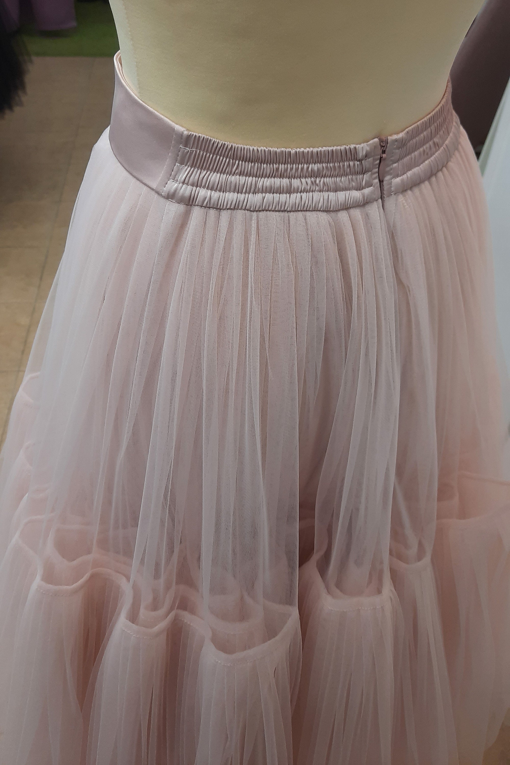 Ruffled Tulle Skirt Tiered Skirt Bridesmaid Bustle Tulle Etsy