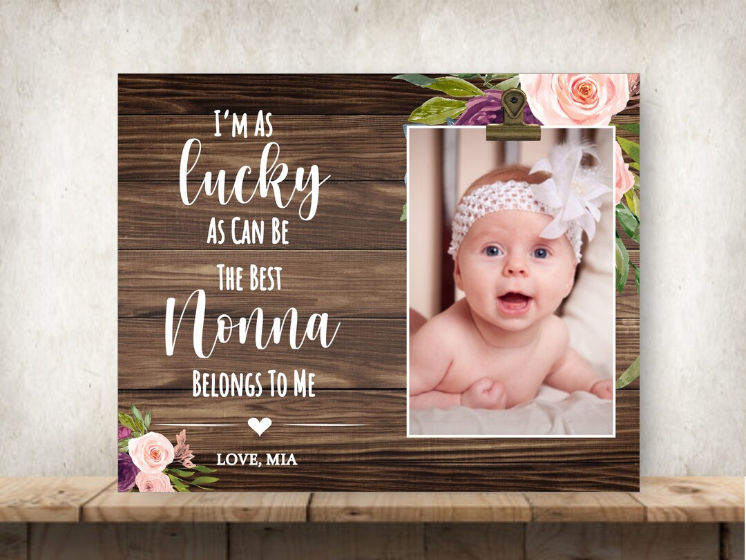 Gift for Nonna, Mother's Day Gift for Nonna, Personalized Picture Frame ...