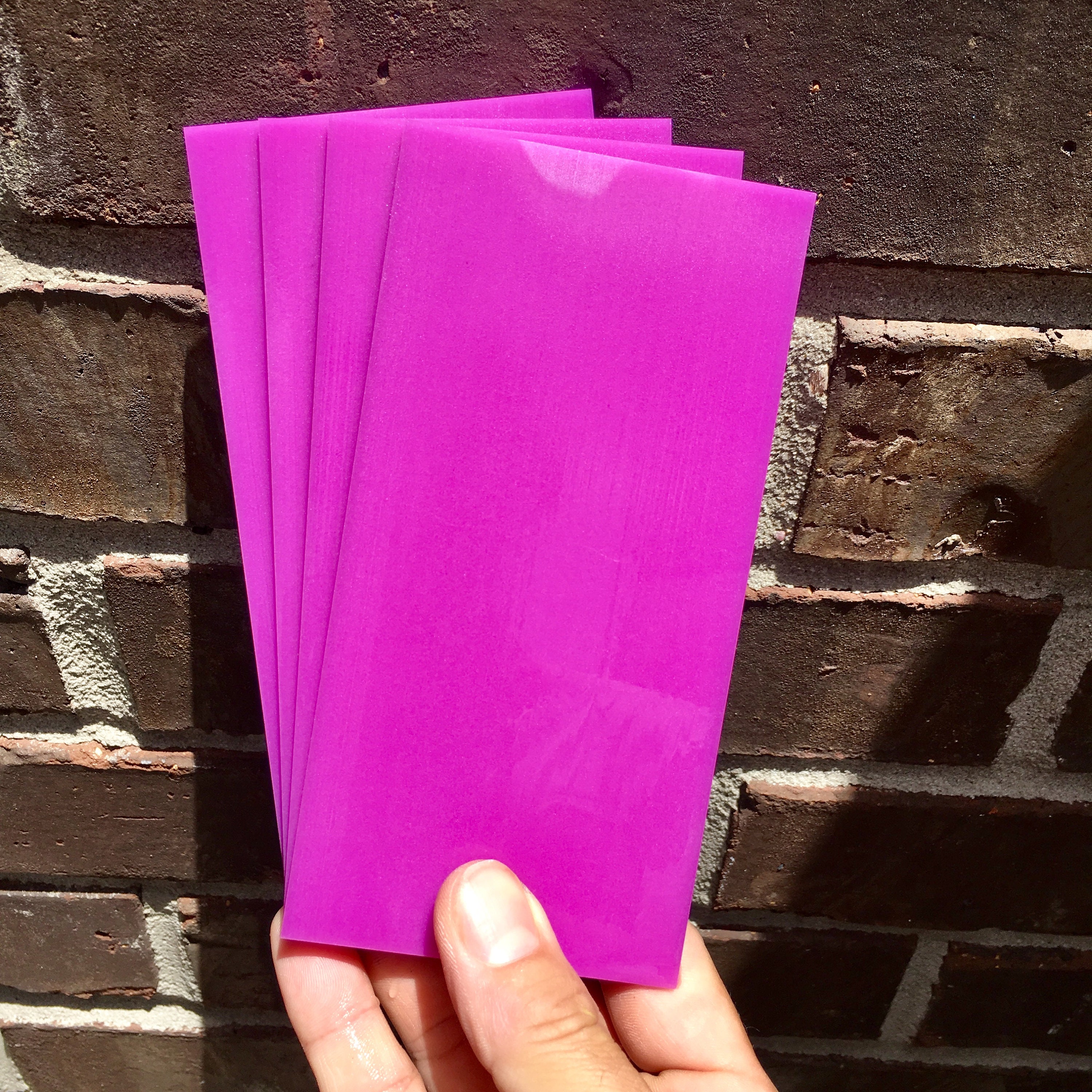 Hyperglow PURPLE Glow in the Dark Sheet Plate Flat Stock Skur ...