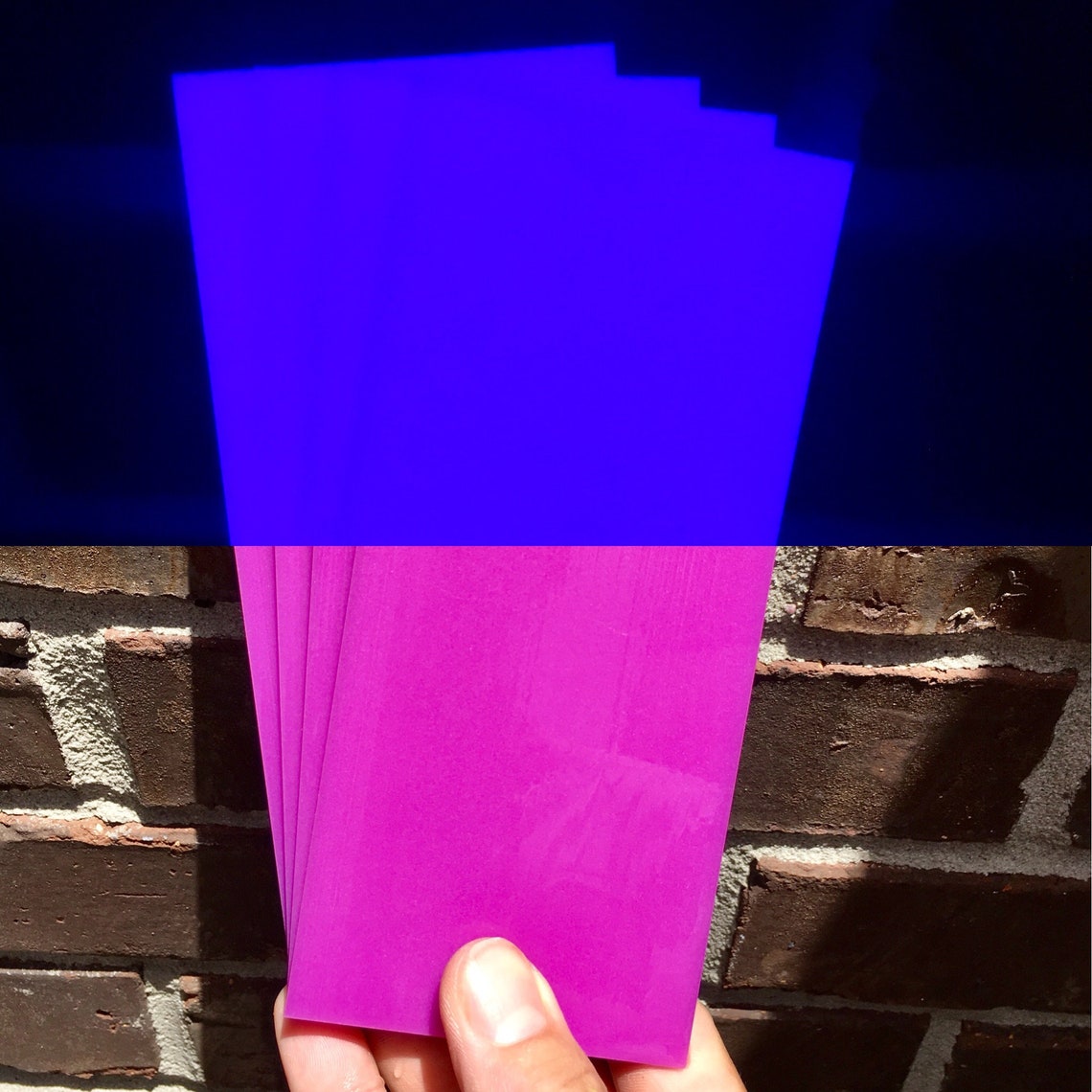Hyperglow PURPLE Glow in the Dark Sheet Plate Flat Stock Skur ...