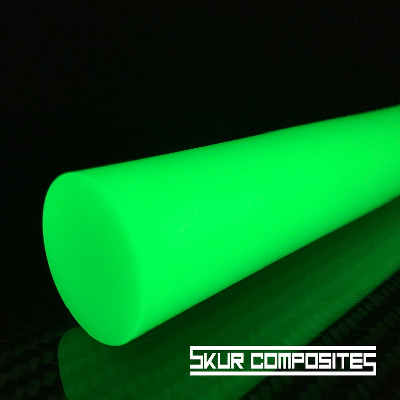 Hyperglow INVISIBLE GREEN Glow in the Dark Rods Skur Composites ...
