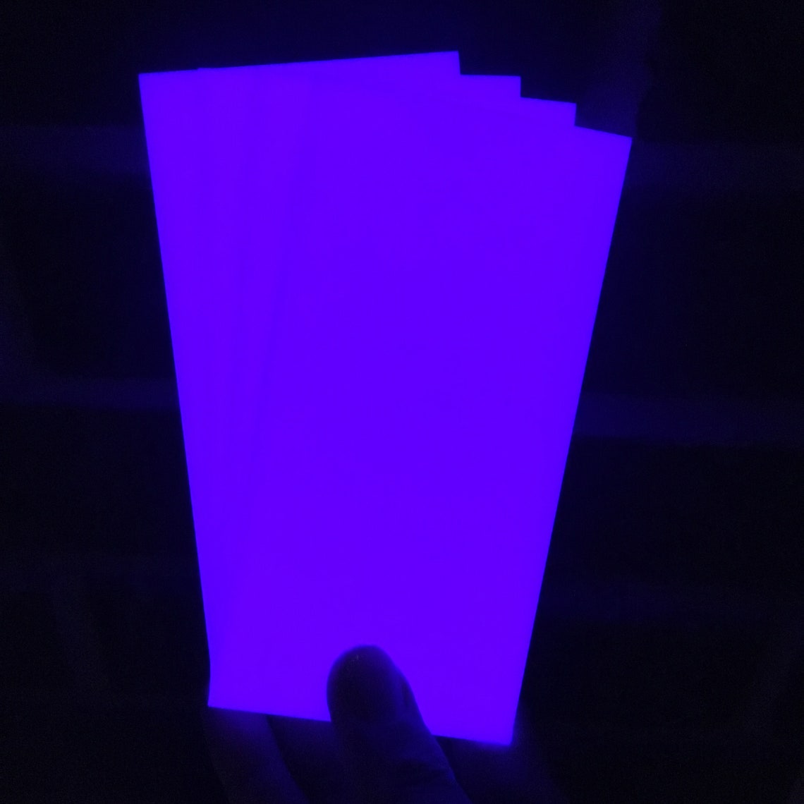 Hyperglow PURPLE Glow in the Dark Sheet Plate Flat Stock Skur ...