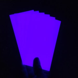 Hyperglow INVISIBLE PURPLE Glow in the Dark Sheet Plate Flat Stock Skur ...
