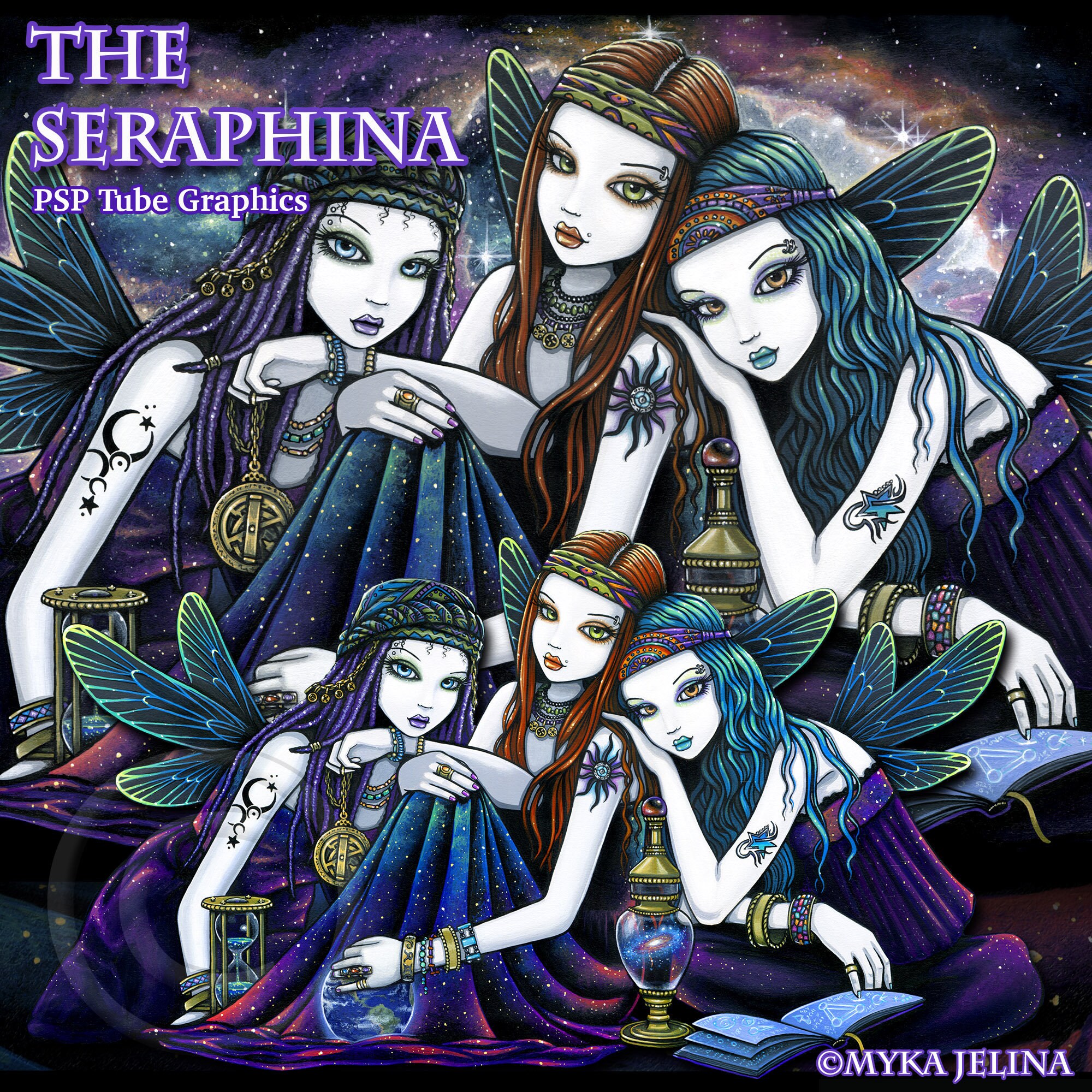 The Seraphina Celestial Nebula Star Fairies Sister Fae Myka - Etsy