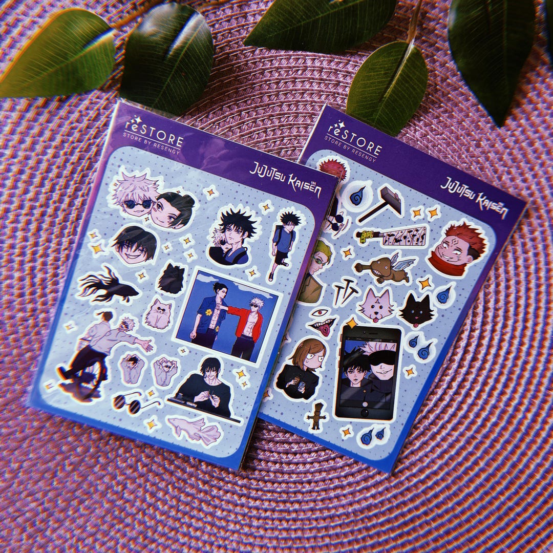 Jujutsu Kaisen Sticker Sheets - Etsy