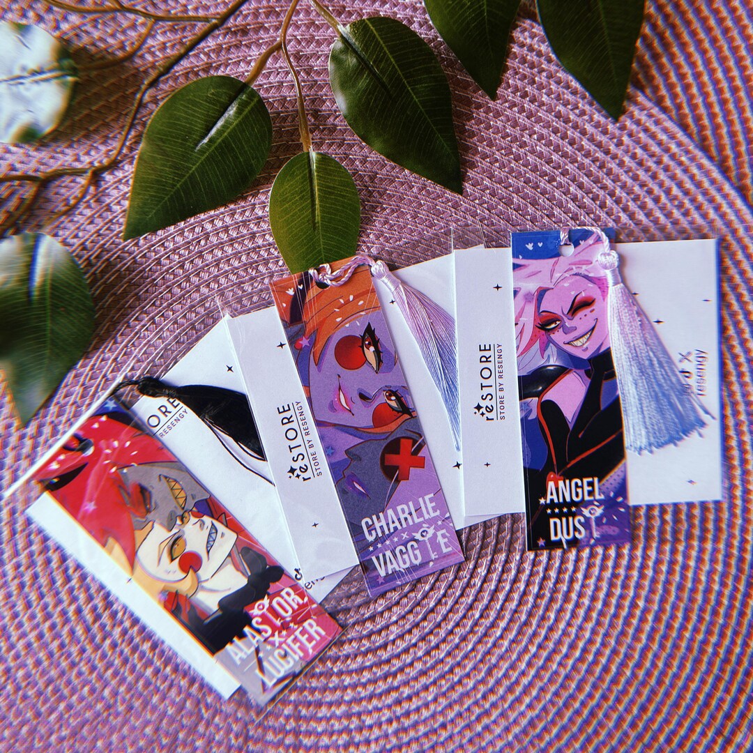 Hazbin Hotel Bookmarks - Etsy