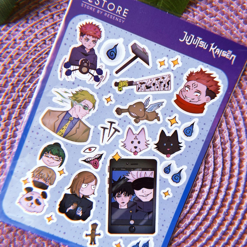 Jujutsu Kaisen Sticker Sheets - Etsy