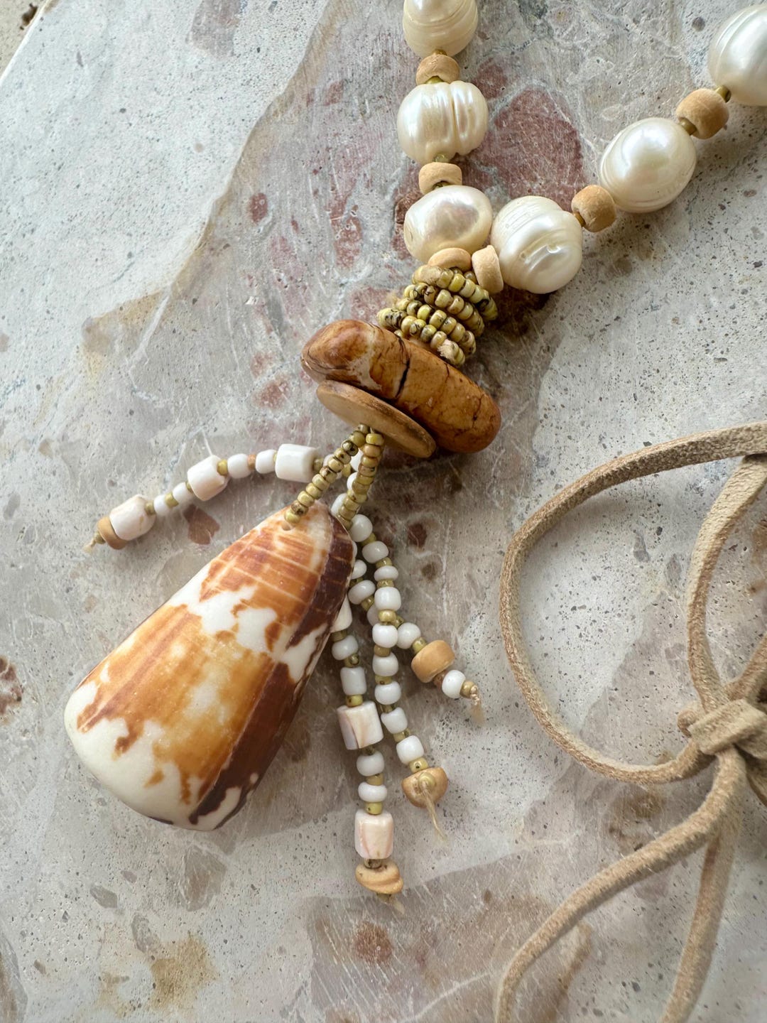 Boho Conch Shell Necklace - Etsy
